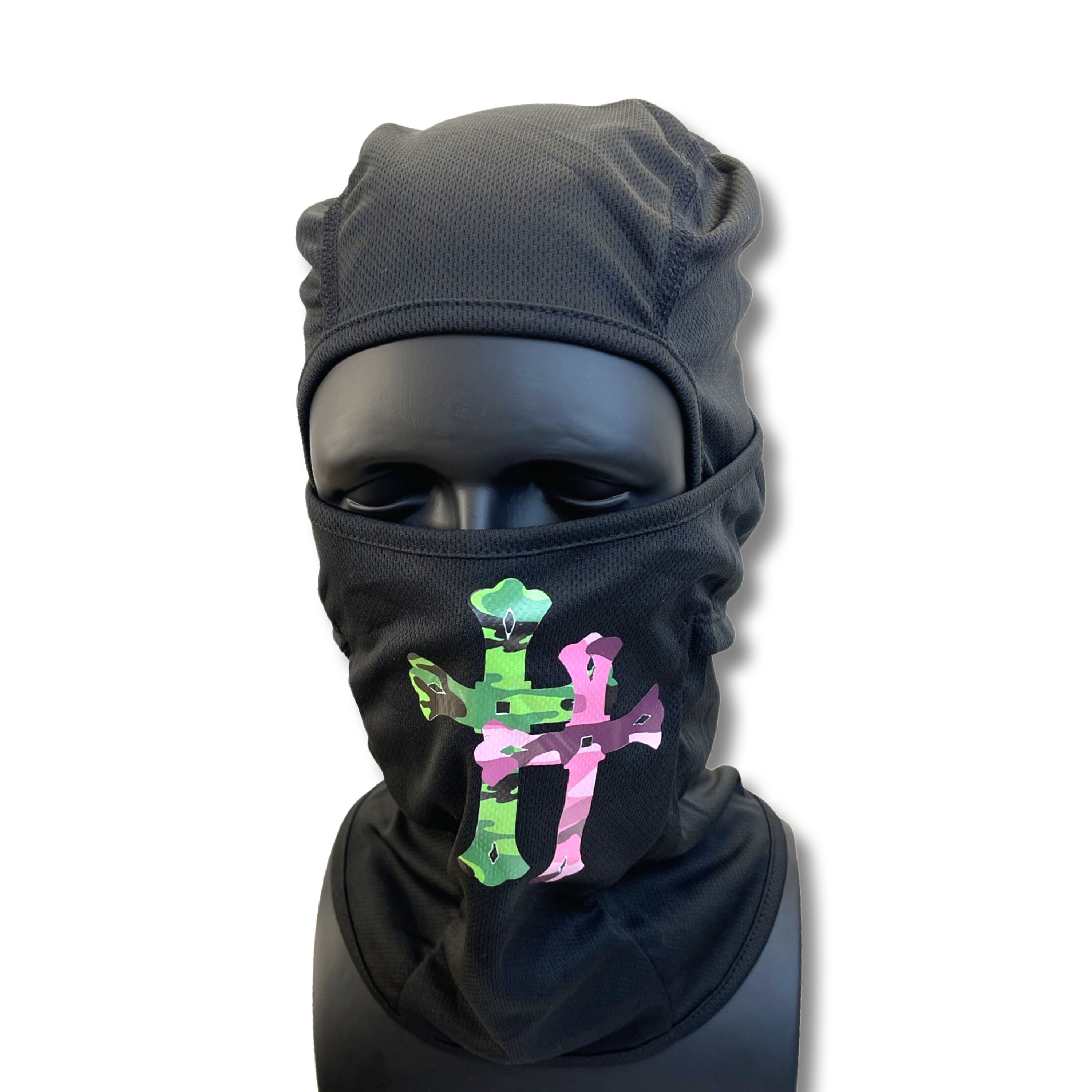 Double Camo Cross Balaclava Ski Mask Winter Lightweight Cap Hat Trendy ...