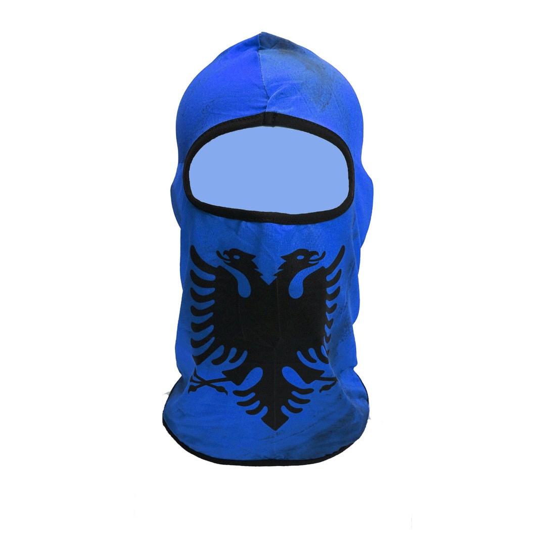 Blue Albanian Mask Balaclava Face Mask Protection Ski Sun Hood Masks ...