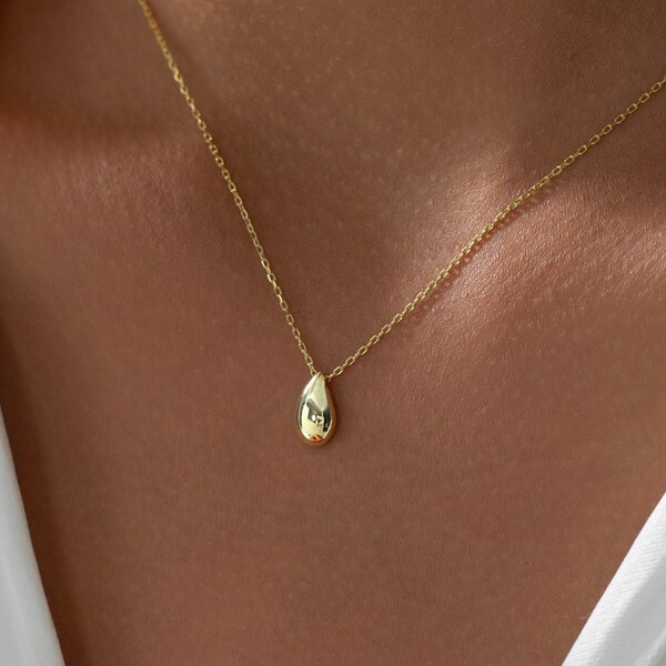 Gold Drop Necklace - Etsy