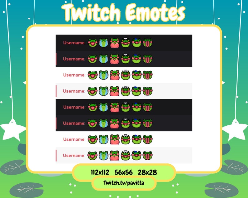 Cute Cheeky Frog Emote Bundle for Twitch, Discord, Youtube - Etsy