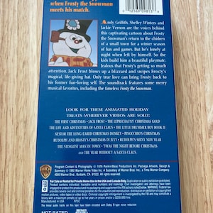 Frosty's Winter Wonderland VHS - 1970s/christmas/holiday/tv Special - Etsy