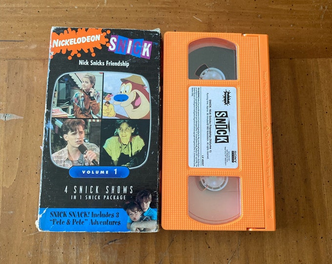 Nick SNICKS Friendship (1993 VHS Tape) - Nickelodeon/sony Wonder - Etsy
