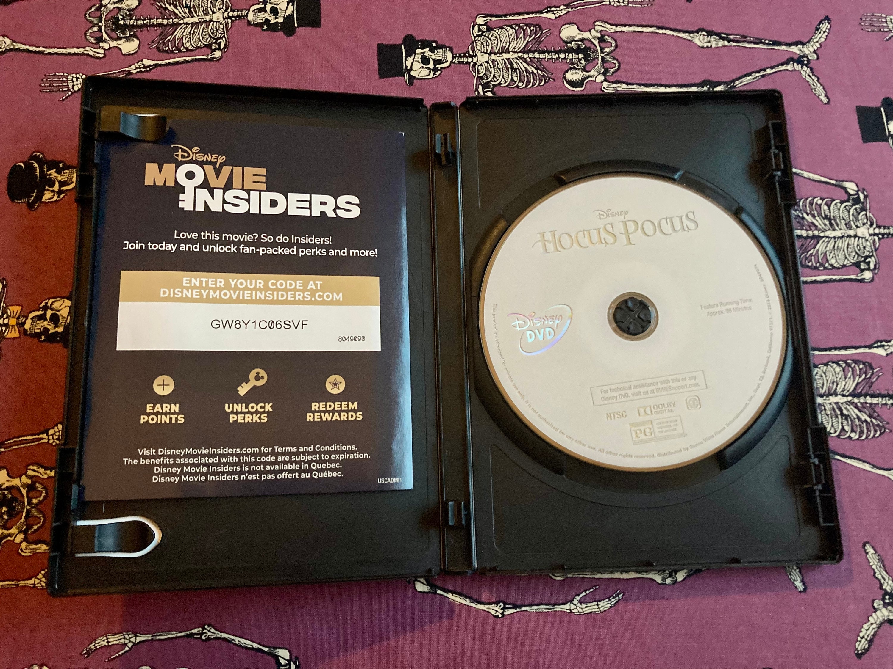 Hocus Pocus DVD 1993 Disney Film Family/comedy/supernatural/halloween ...