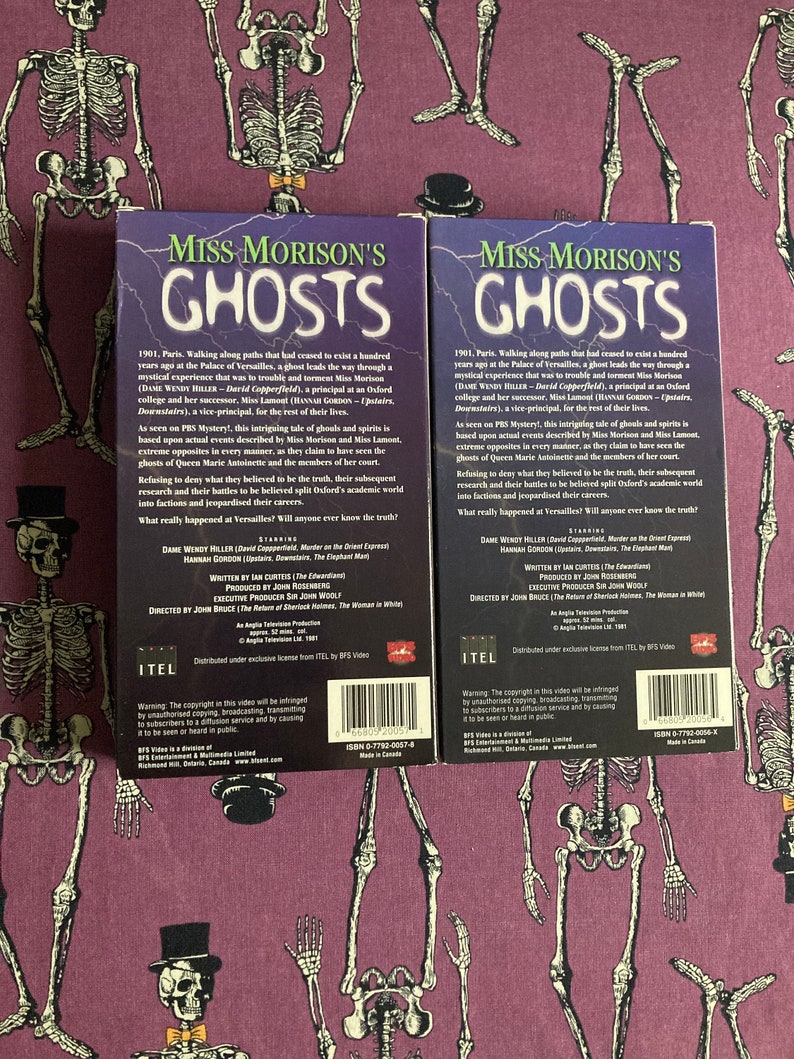 Miss Morison's Ghosts VHS (1981 PBS Mystery! 2-part Miniseries) - 2 ...