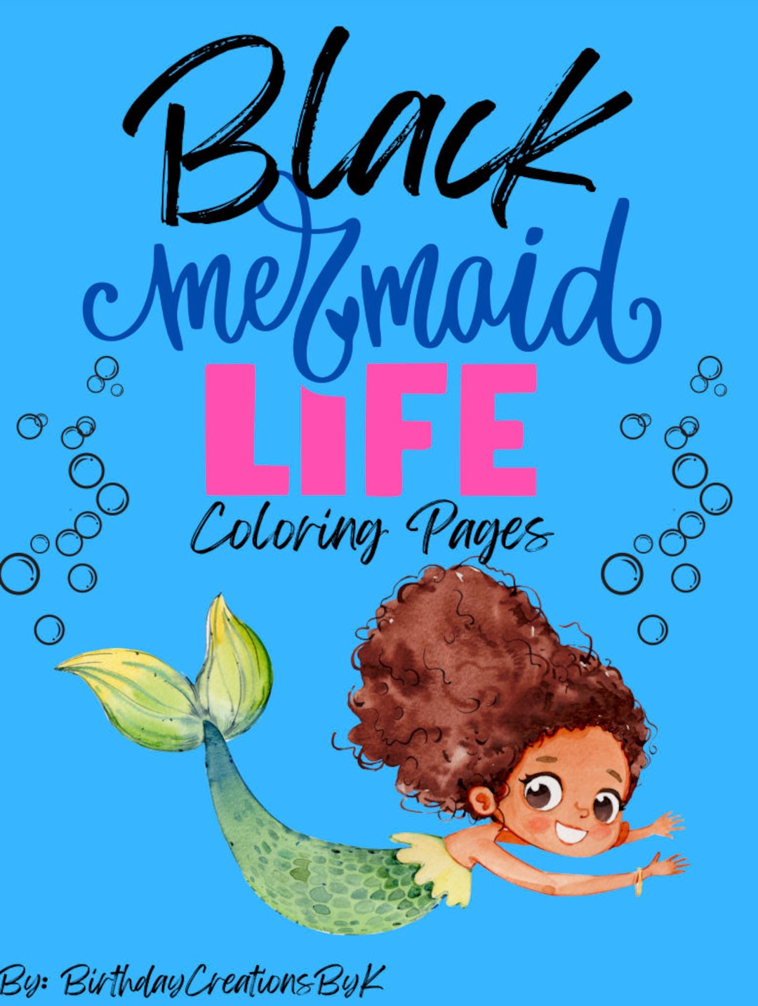 Black Mermaid Life Coloring Pages | Mermaid Coloring Pages | Mermaids ...