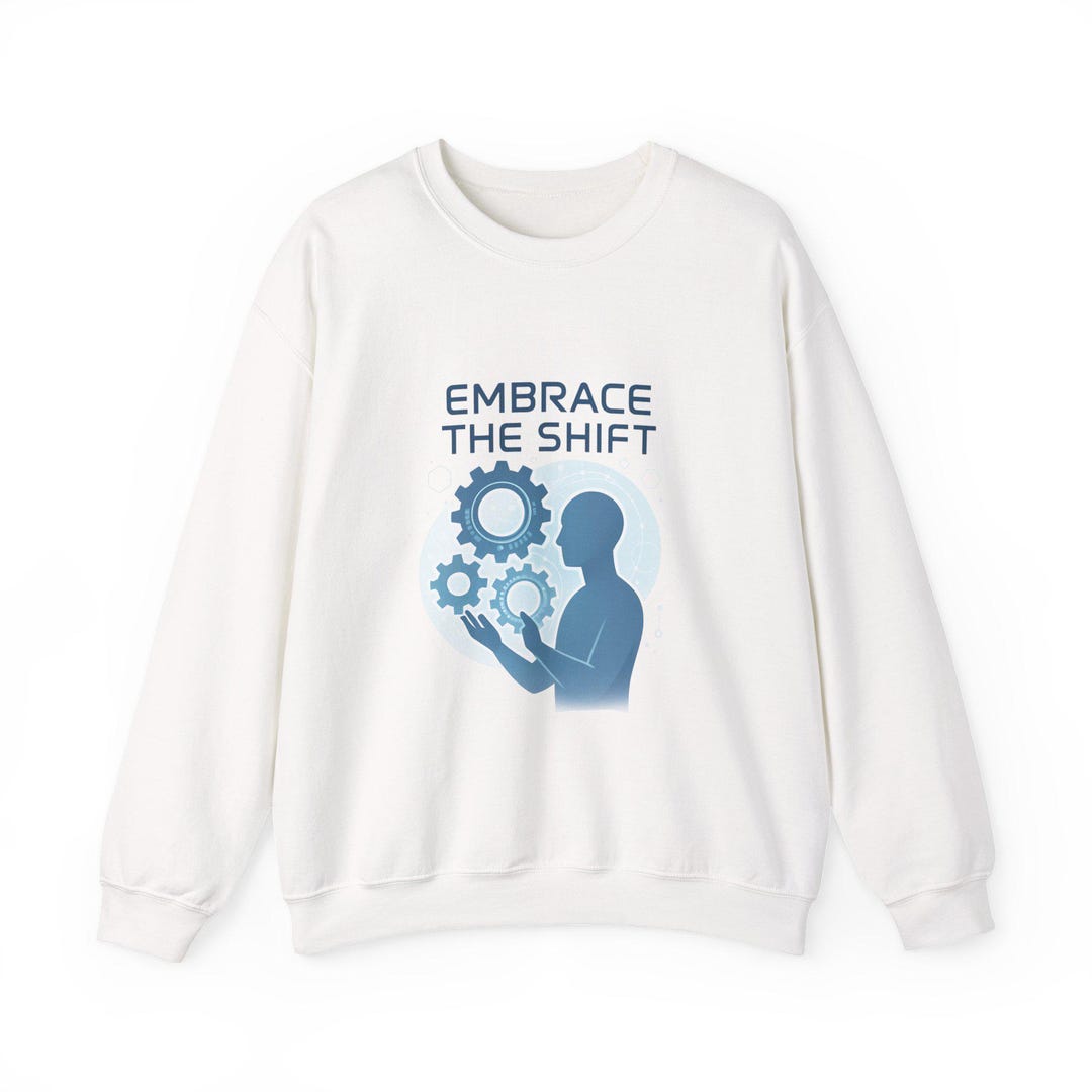 Embrace the Shift Gears Silhouette Crewneck - Etsy