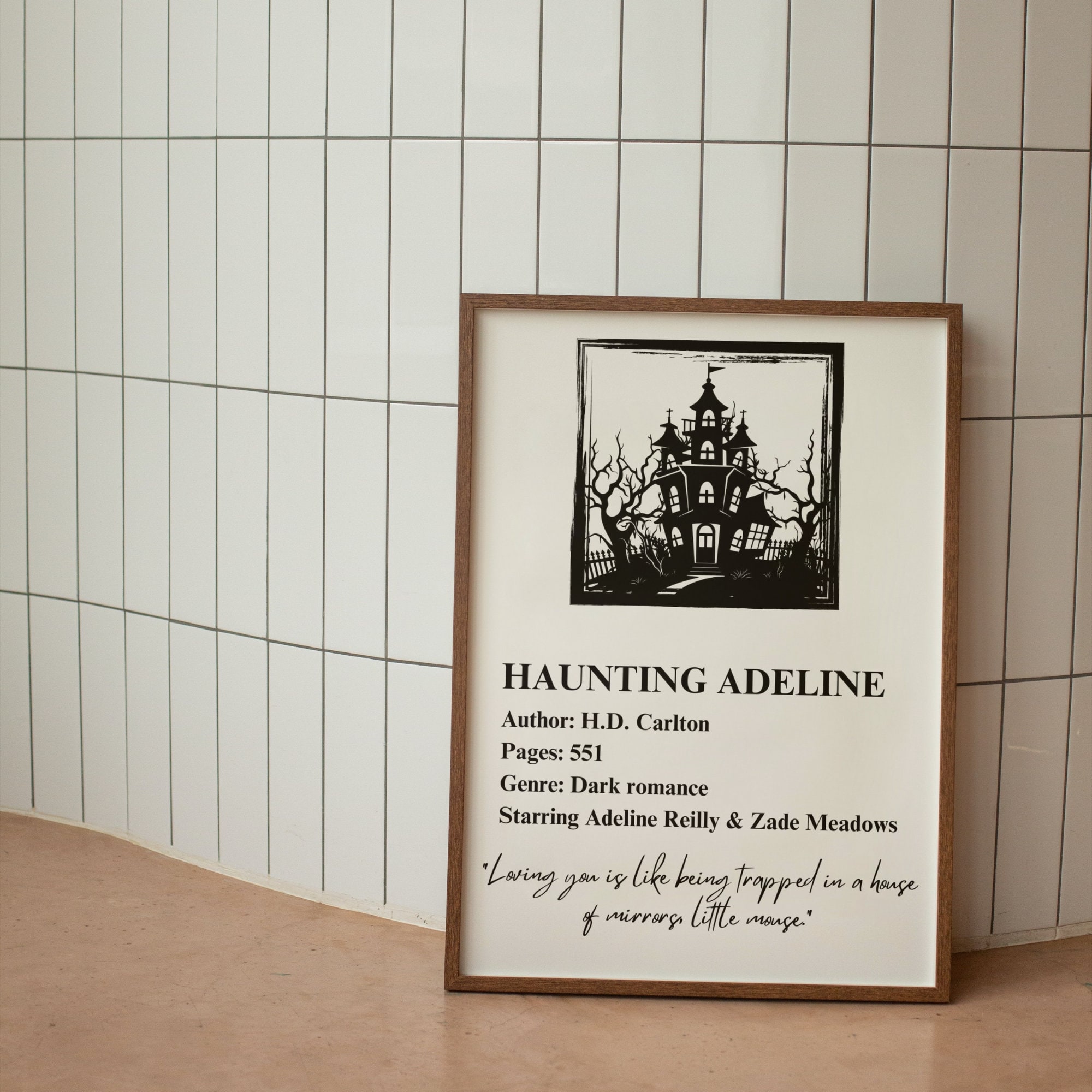 Haunting Adeline Merch, Haunting Adeline Poster, Book Wall Art, PNG ...