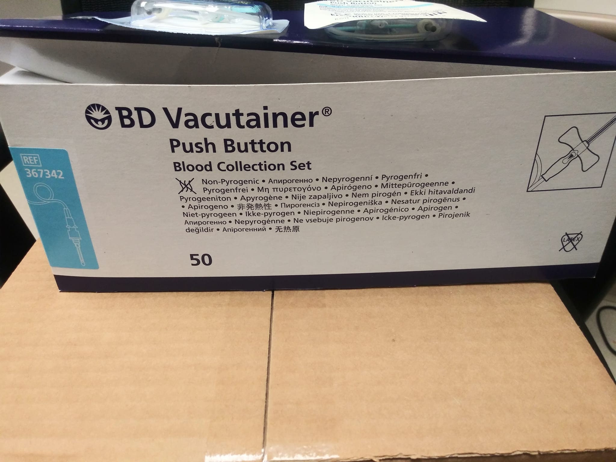 Case BD Vacutainer Push Button Blood Collection Set 200 per Case - Etsy