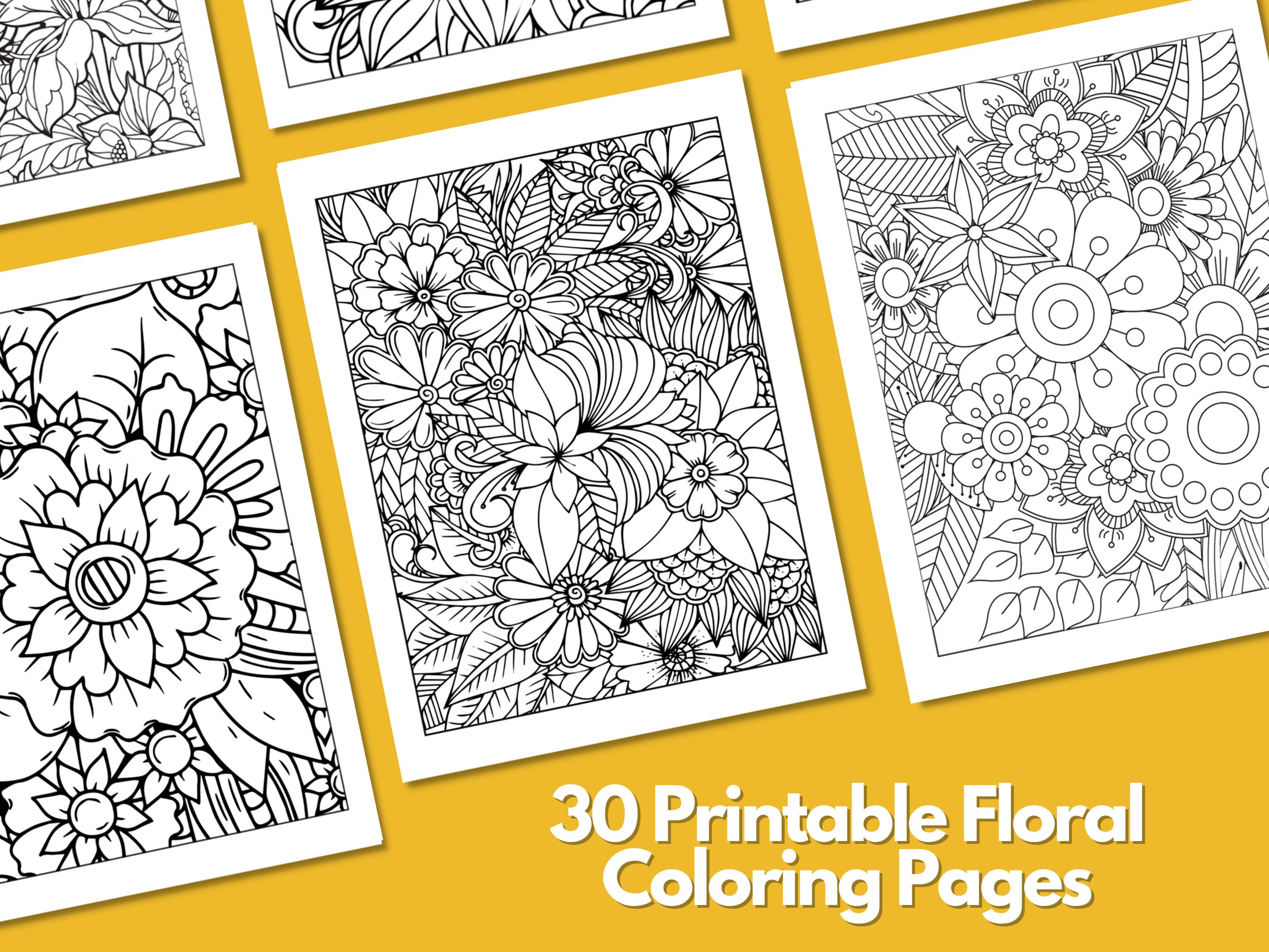 30 Exquisite Floral Coloring Pages to Ignite Your Creativity Flower ...