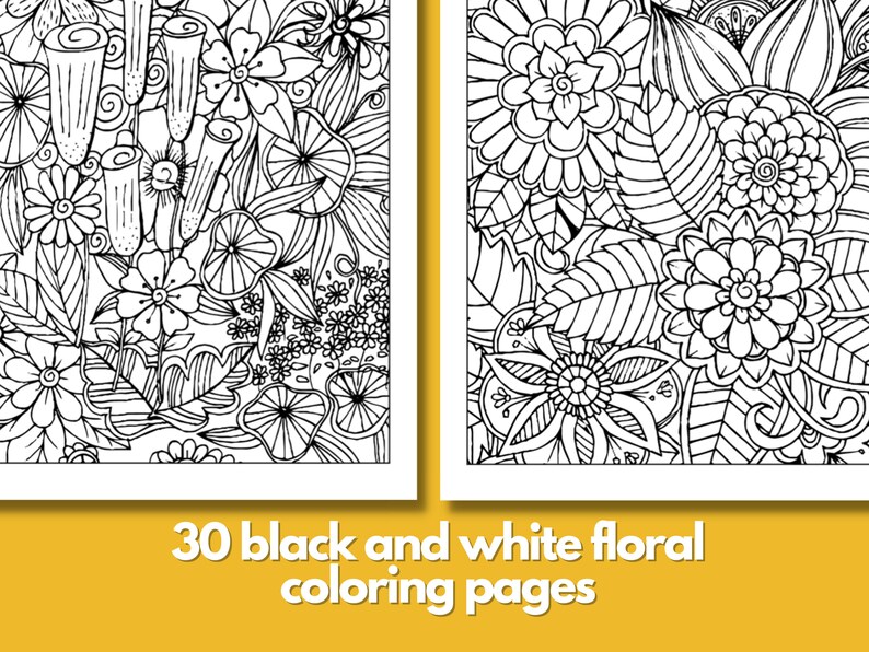 30 Exquisite Floral Coloring Pages to Ignite Your Creativity! | Flower ...