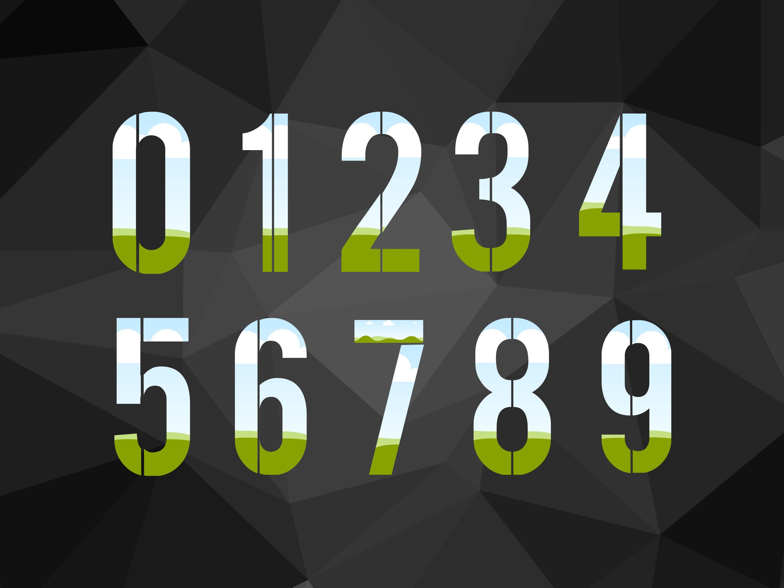 Split Stencil Letters & Numbers Canva Frames Fill Your Own - Etsy