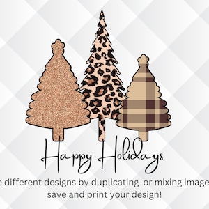 Christmas Tree Canva Frame, Tree Template, Christmas Designs, Mock up ...