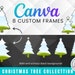 Christmas Tree Canva Frame, Tree Template, Christmas Designs, Mock up ...