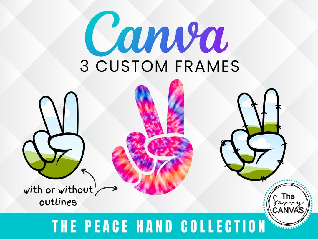 Make Your Own Peace Sign, Create Design CANVA, Drag and Drop, Editable ...