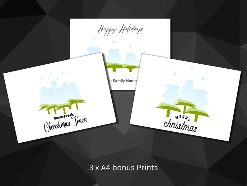 Christmas Tree Canva Frame Tree Template Christmas Designs - Etsy