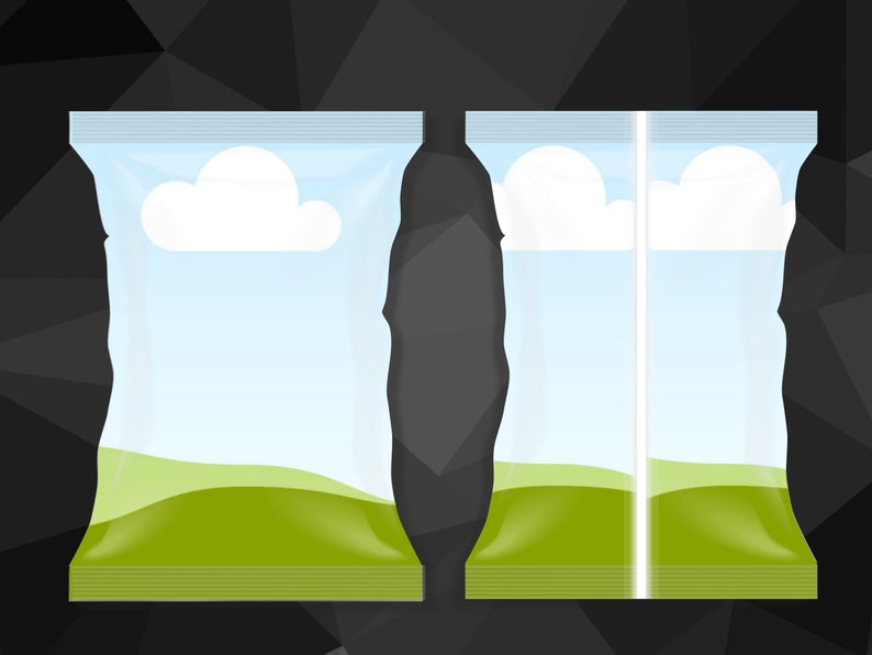 Chip Bag CANVA Mock Up, Chip Bag Template, Editable Canva Frame ...