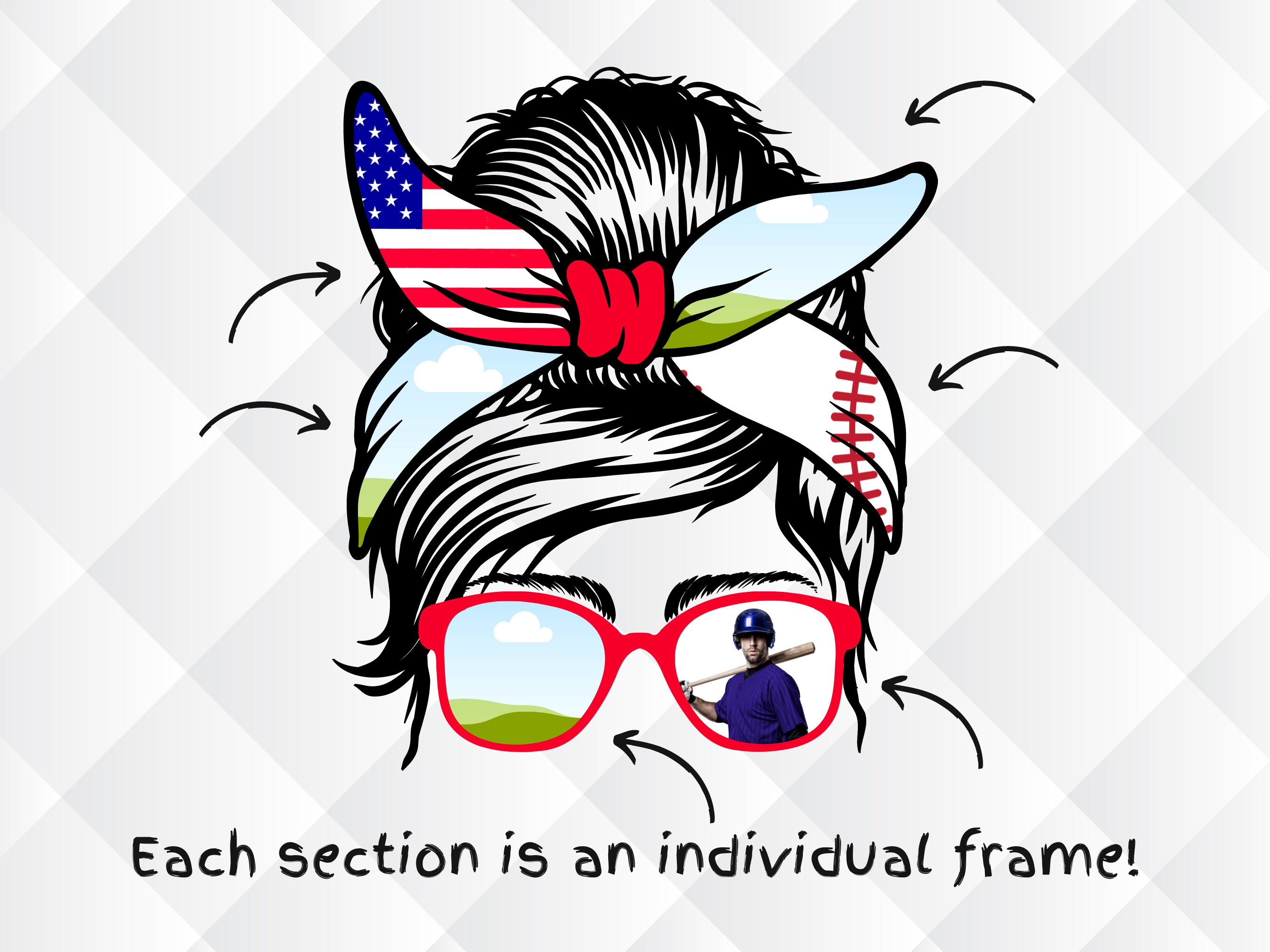 Messy Bun Canva Frame, Custom Messy Bun, Mom Life, Sublimation, Digital ...
