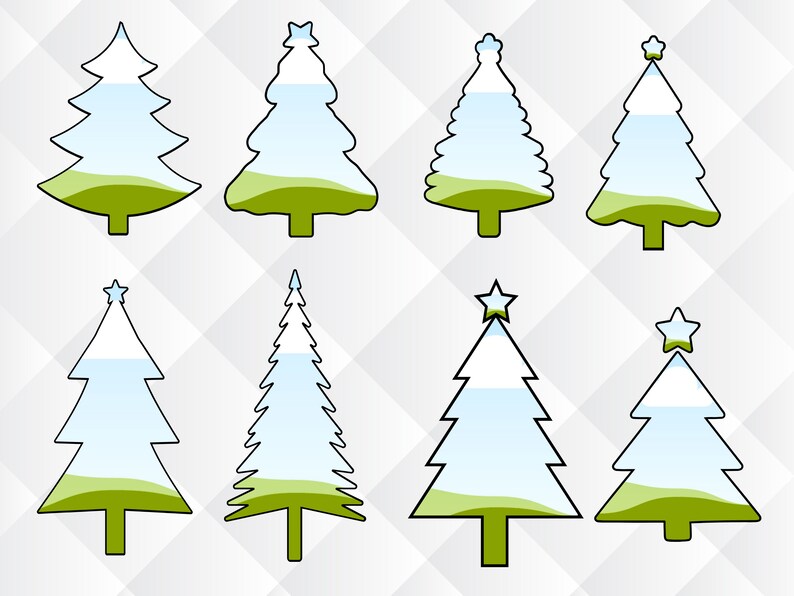 Christmas Tree Canva Frame, Tree Template, Christmas Designs, Mock up ...