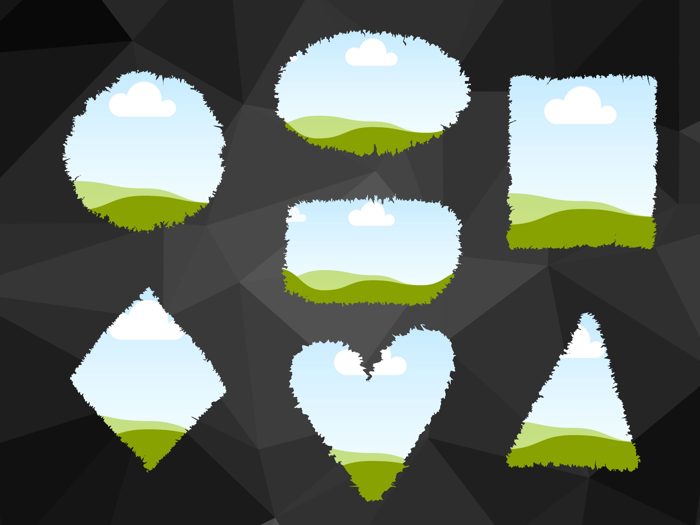 Fill Your Own Design Backgrounds Canva Templates Sublimation - Etsy