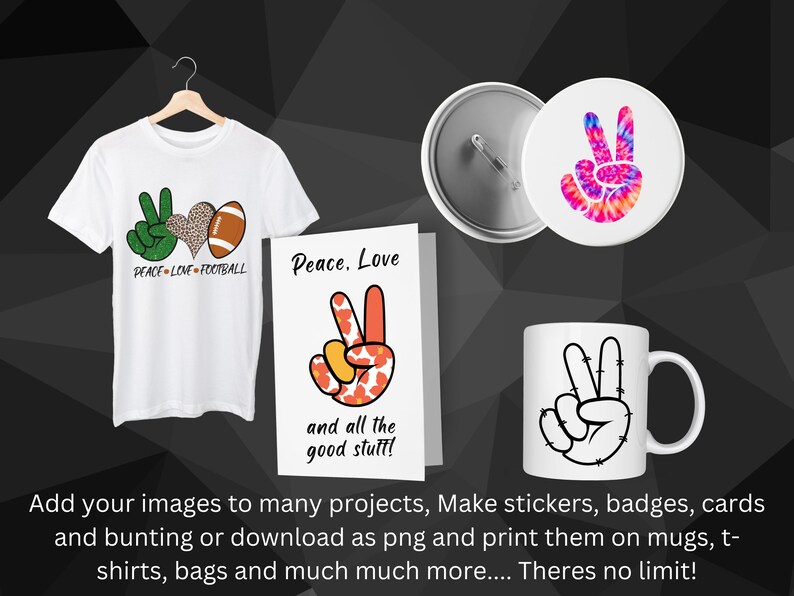 Make Your Own Peace Sign, Create Design CANVA, Drag and Drop, Editable ...