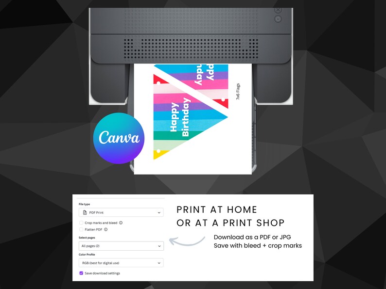 18 Custom Canva Frames Banner Templates Bunting Templates - Etsy