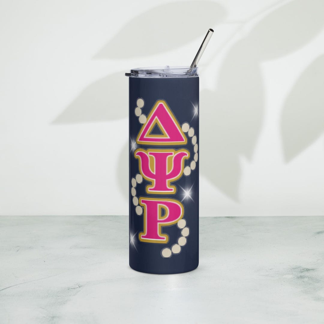 Delta Psi Rho Sorority Tumbler: Greek Letters Stainless Steel 20oz - Etsy