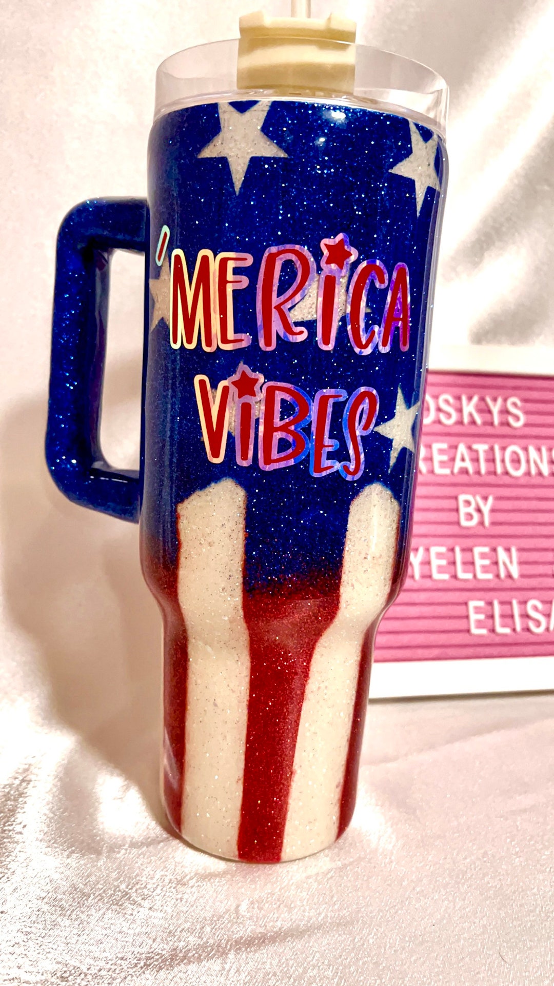 Merica Vibes 40oz Stainless Steel Insulated Tumbler. Please Read ...