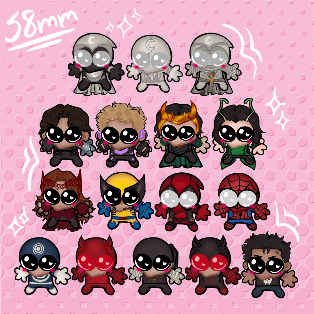 Silly Little Guy Marvel Buttons (RENEWED) - Etsy