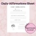 Daily Affirmation Digital Printable - Etsy