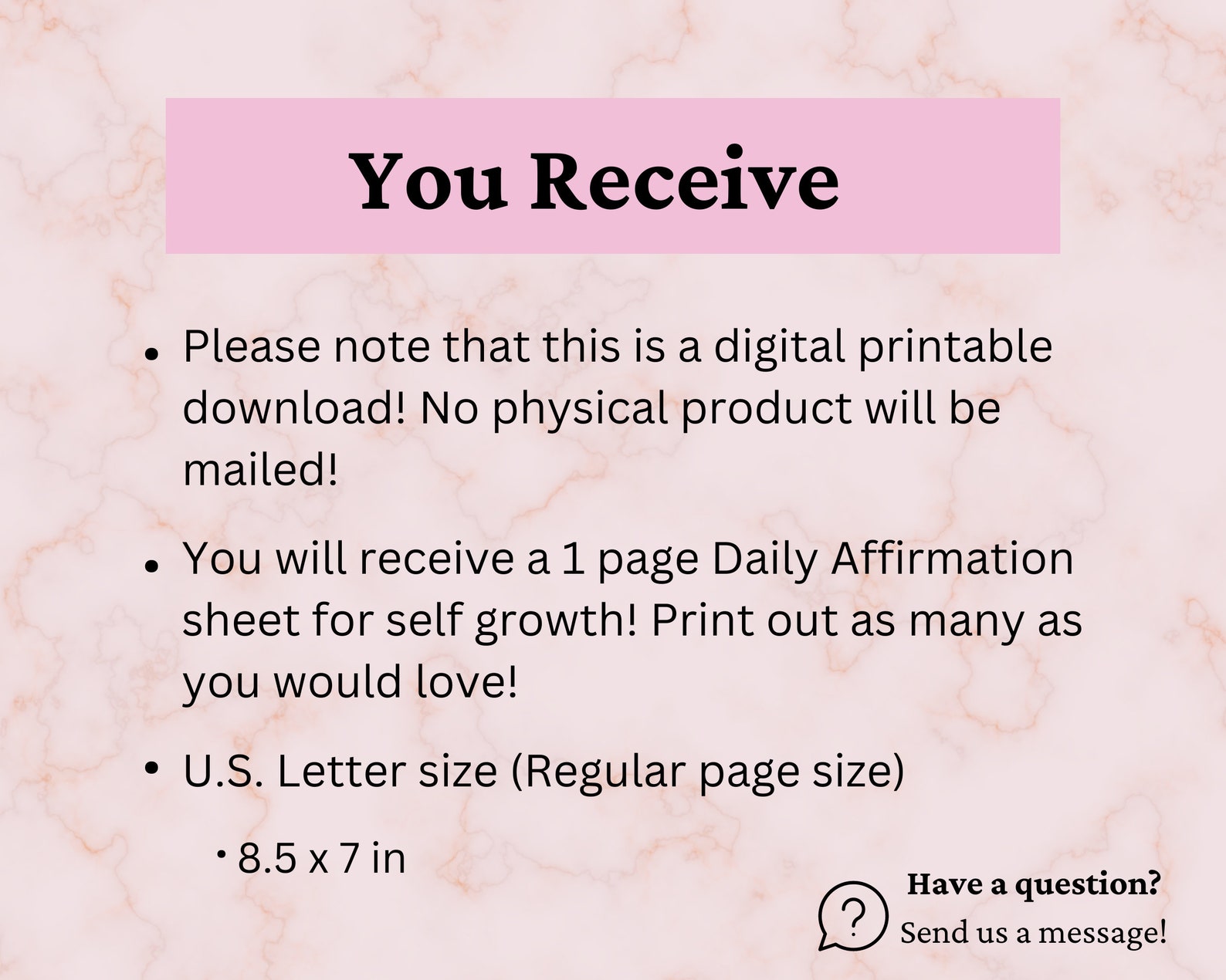 Daily Affirmation Digital Printable - Etsy
