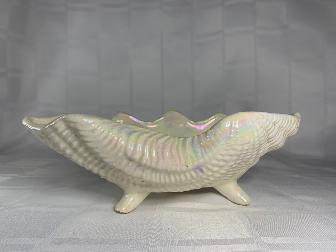 Pearlized Shell Dish || Vintage || Shell Catchall || Trinket Dish ...