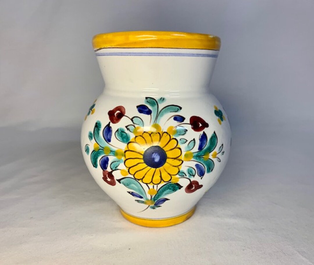 Hand Painted Ceramic Pottery Vintage Slov Keramika Modra Vintage Vase ...