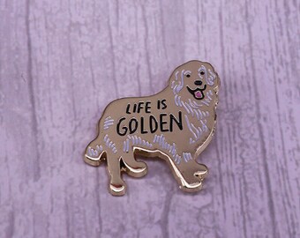 Golden Retriever Dog Pin Badge Pin - Etsy