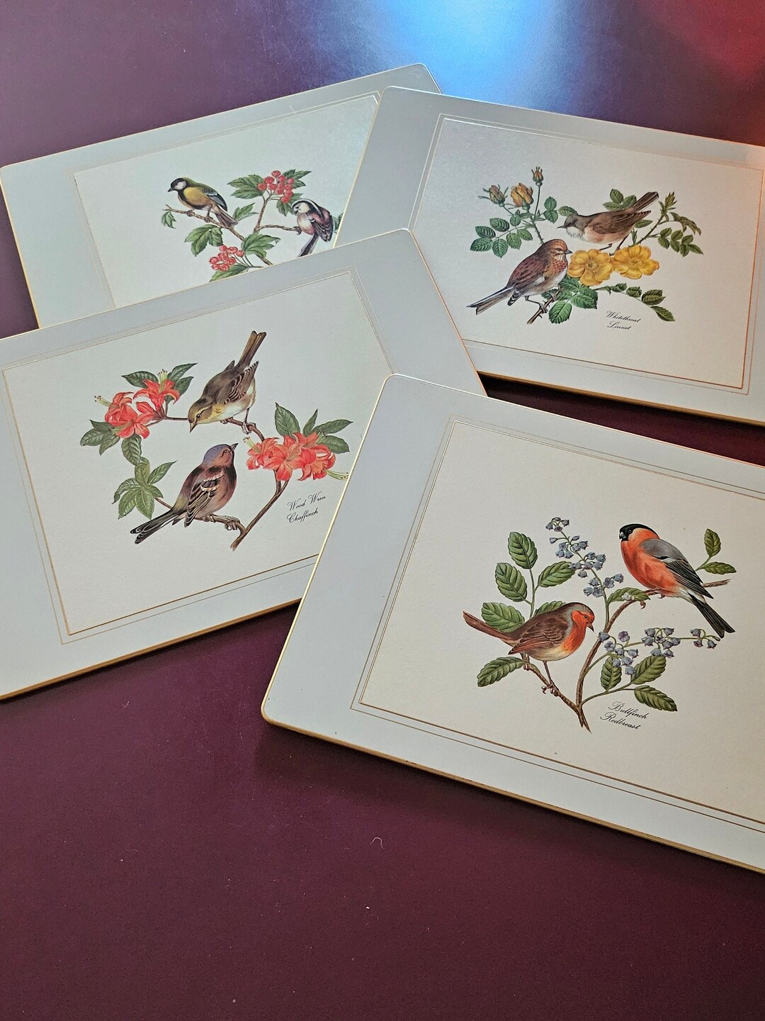 Vintage Lady Clare Bird Placemats....so Pretty and Appear to Have Never ...