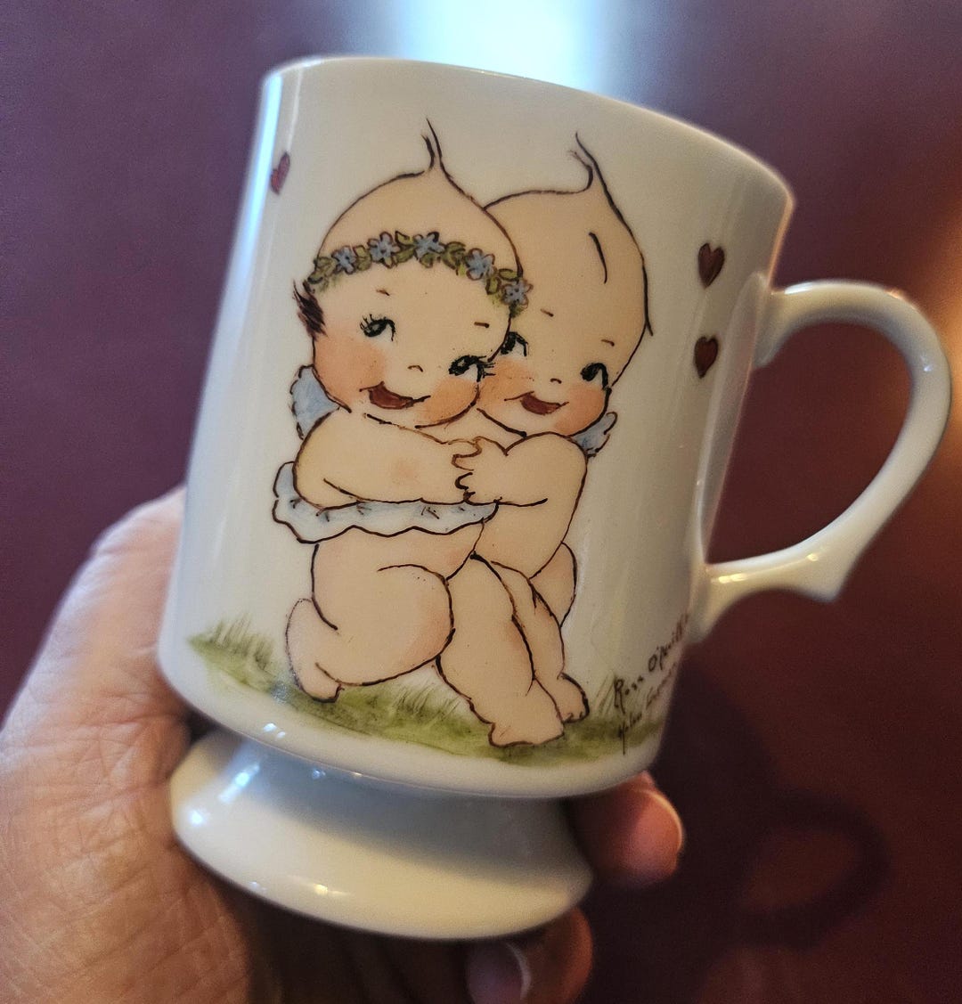 Sweet Kewpie Like Valentine's Day Mug so Sweet and Vintage...70s - Etsy