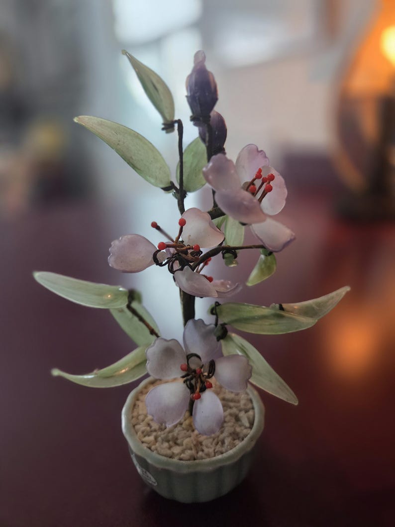 Bonsai of Jade Amethyst and Other Stones...such a Pretty Addition to a ...