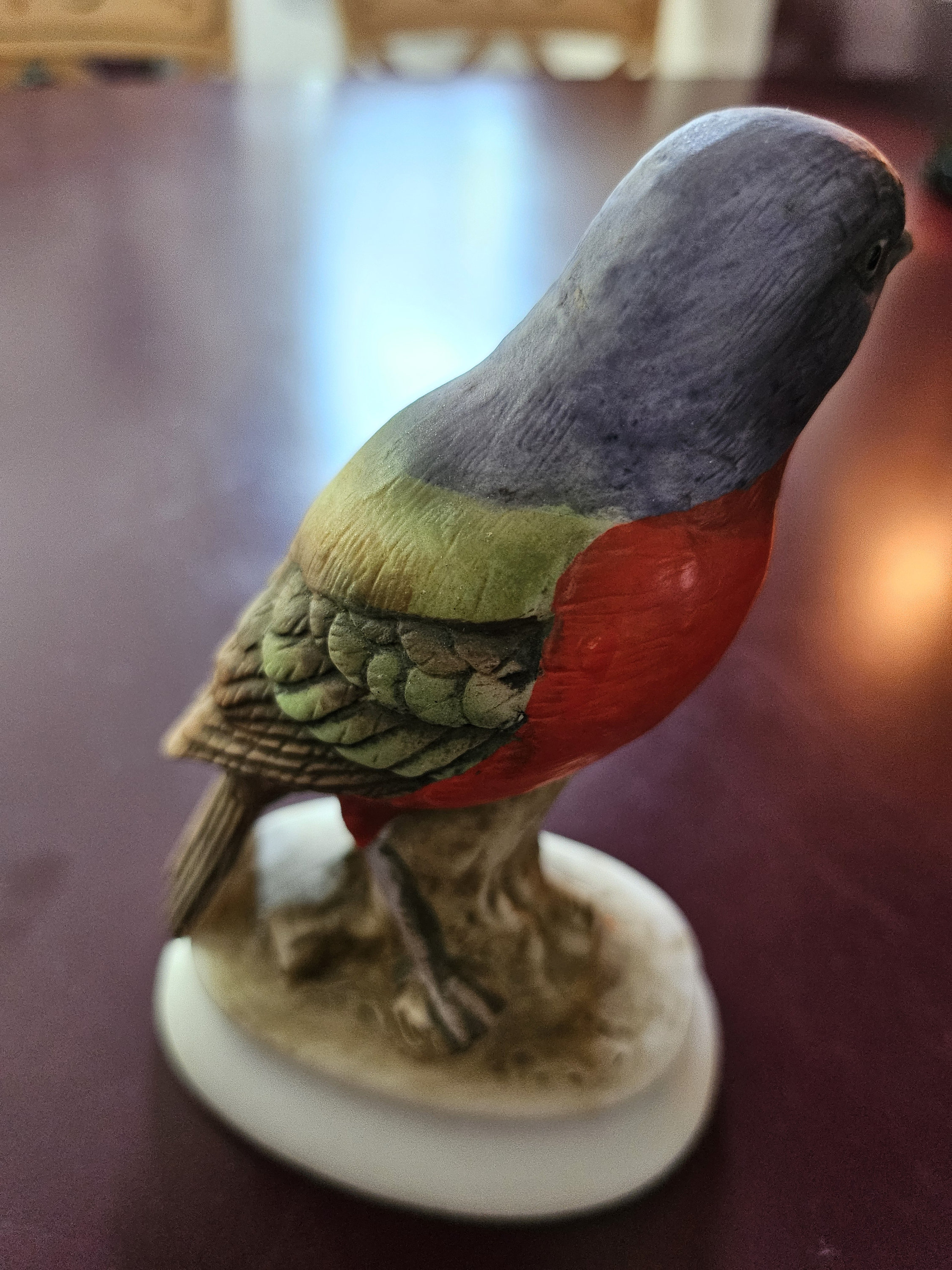 Vintage Lefton Bunting...the Colors Seem Unreal but This Little Statue ...