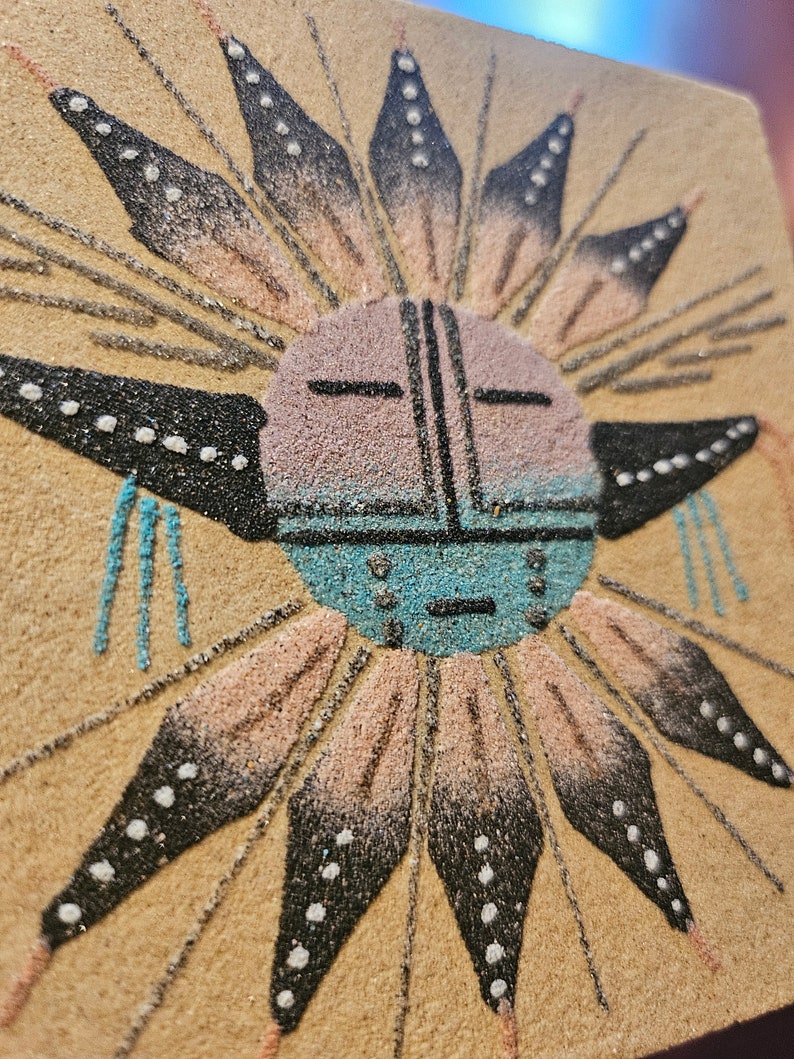 Native American Sand Art....so Delicate and Precise. Signed - Etsy