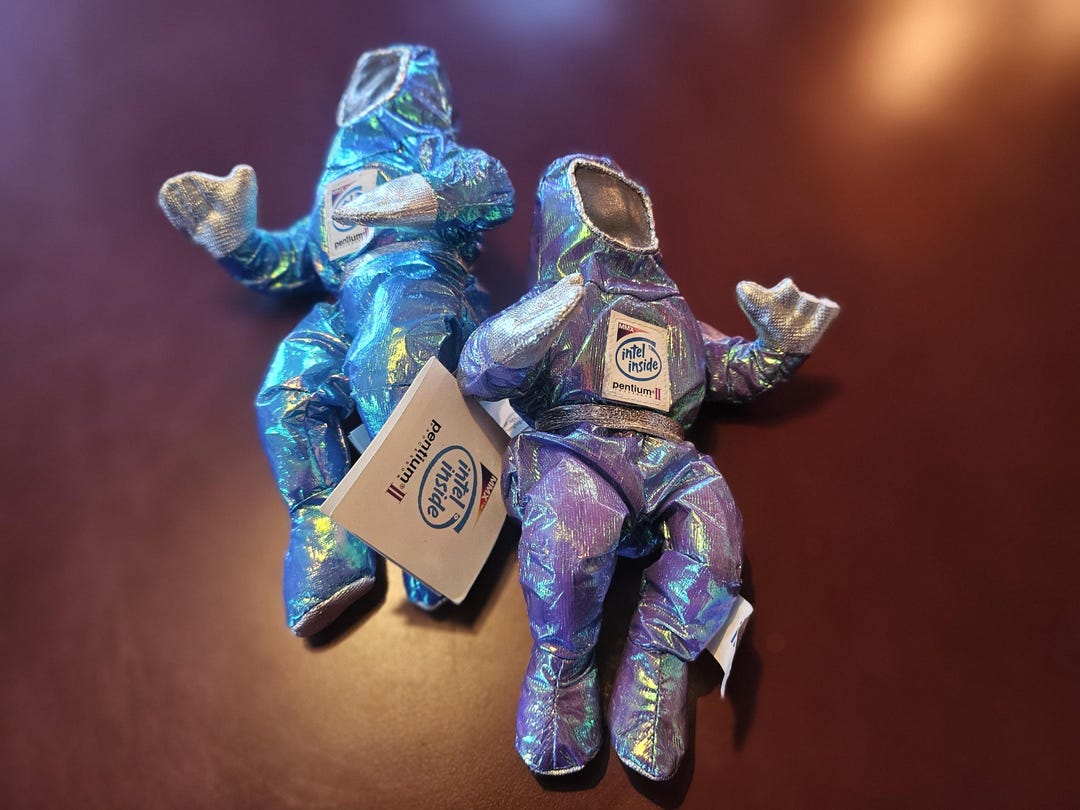 Vintage Intel Astronauts...fun Advertising Pieces..2 Total - Etsy