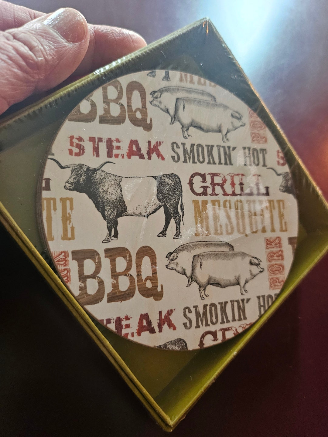 Fun BBQ Coasters...cool Graphics...perfect for the Steak Lover - Etsy