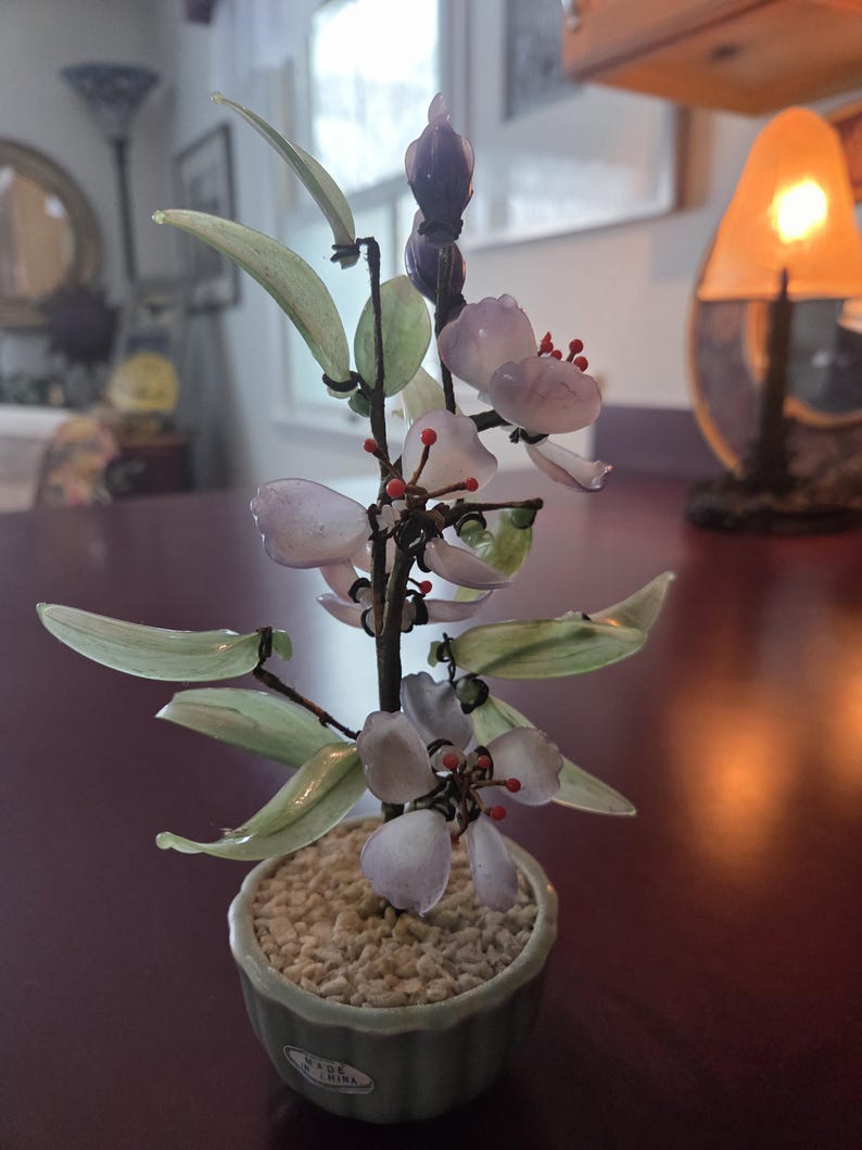 Bonsai of Jade Amethyst and Other Stones...such a Pretty Addition to a ...