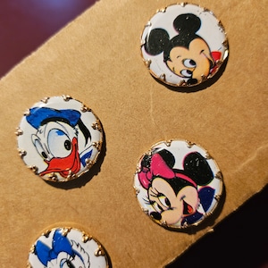 Fun 60s Mickey and Minnie Plastic Ring Set! Goofy and Others, Too - Etsy