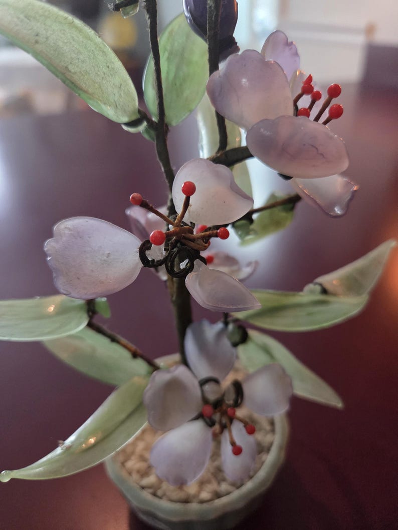 Bonsai of Jade Amethyst and Other Stones...such a Pretty Addition to a ...