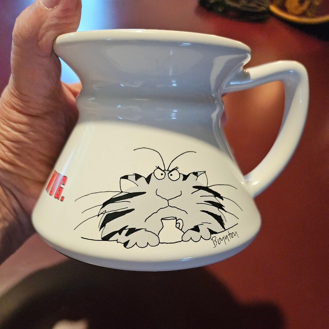 Warning! Angry Cat Mug...no Spill and Fun 80s Boynton Mug...see the Mug ...