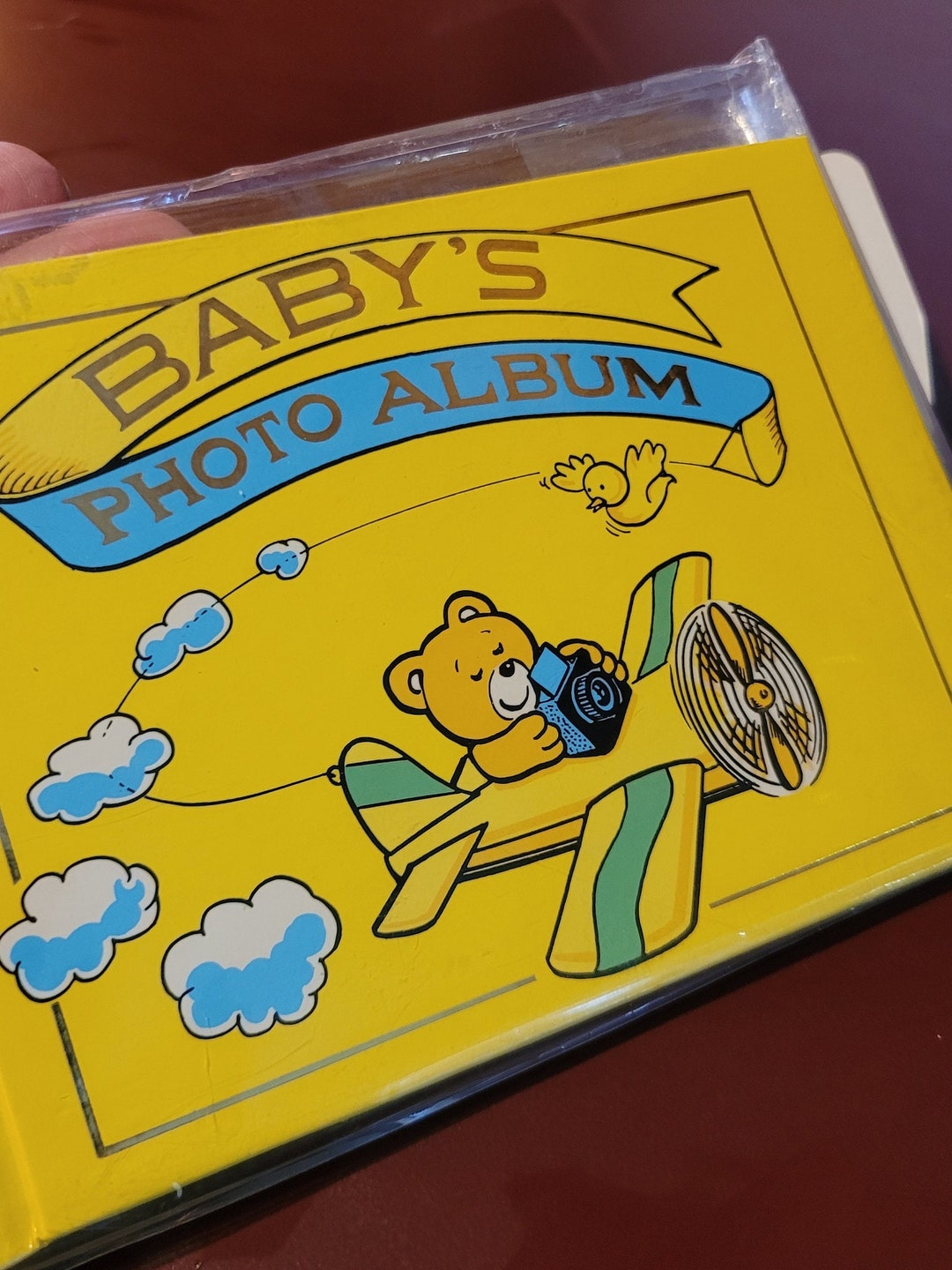 Sweet Vintage Mini Baby Photo Album..cute Little Brag Book!! Flying ...