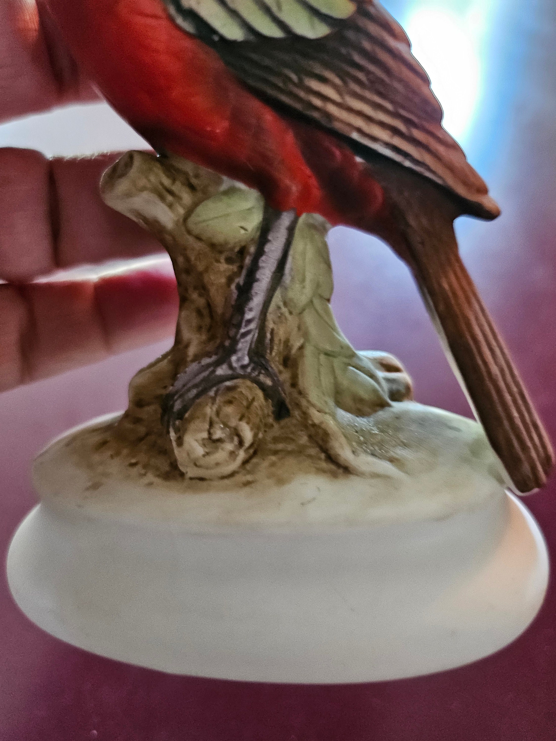 Vintage Lefton Bunting...the Colors Seem Unreal but This Little Statue ...