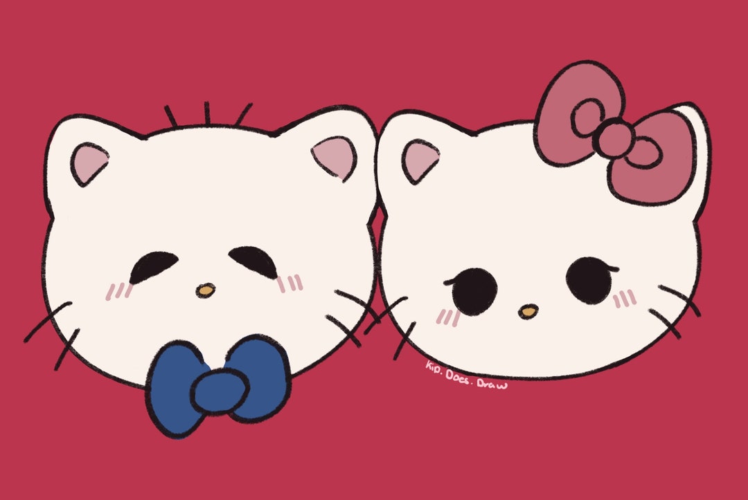 Hello Kitty and Dear Daniel Sticker - Etsy