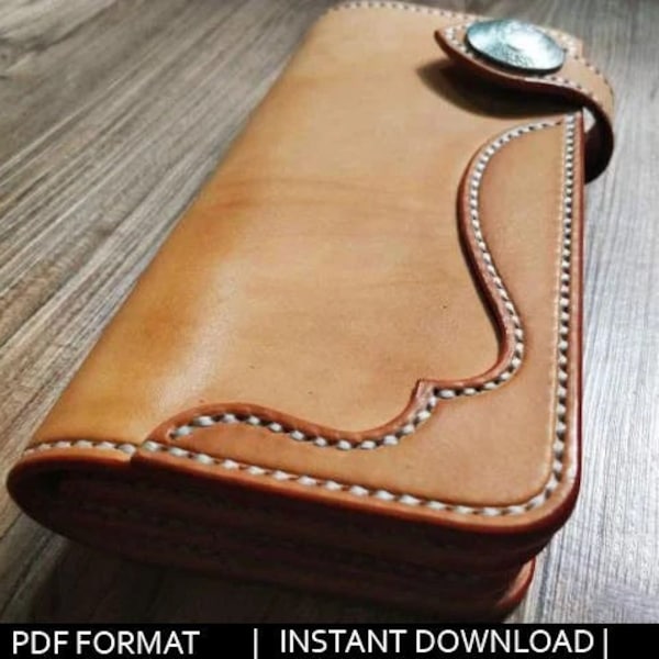 Biker Wallet Pattern - Etsy