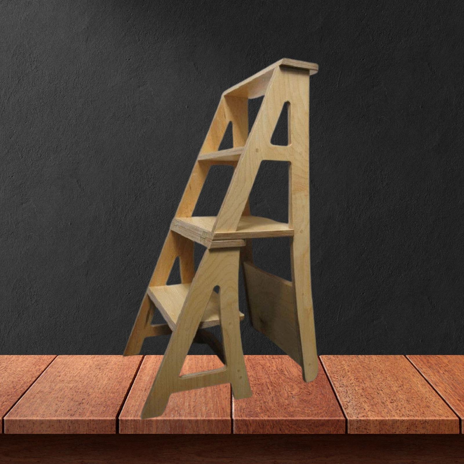 Chair Step-ladder Laser Cut Vector Dxf File, Cnc Pattern, Dxf Pattern ...