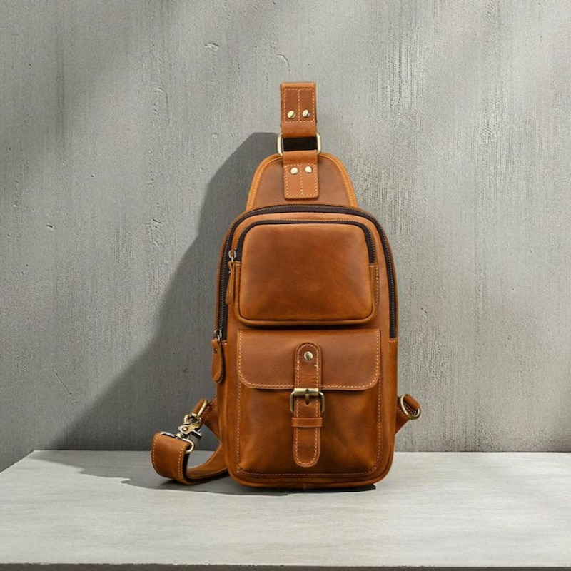 Small Cross Chest Bag for Men - Etsy